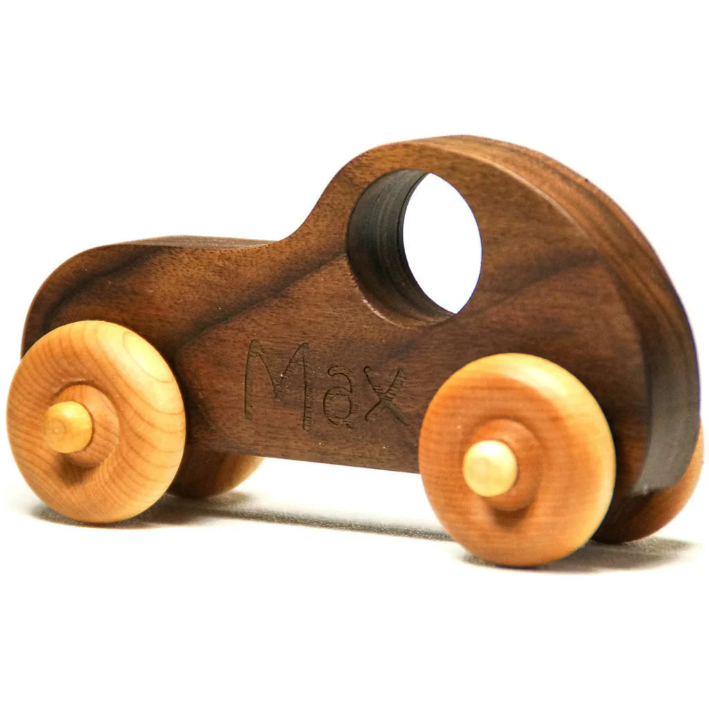 Wooden Race Car Push Toy | Personalized Handmade Fun
